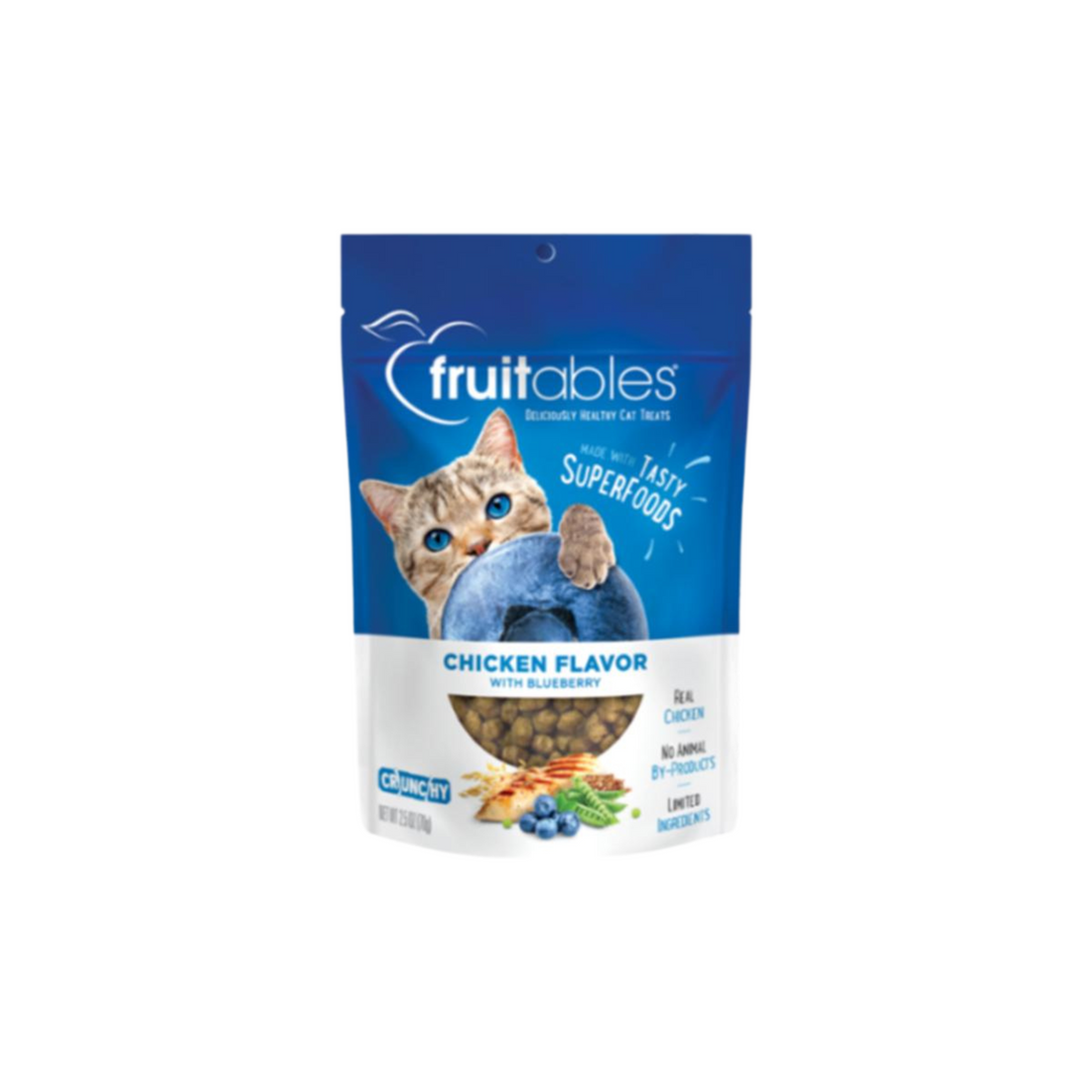 FRUITABLES CAT SNACK POLLO Y ARÁNDANOS 70GR – Parceros felinos