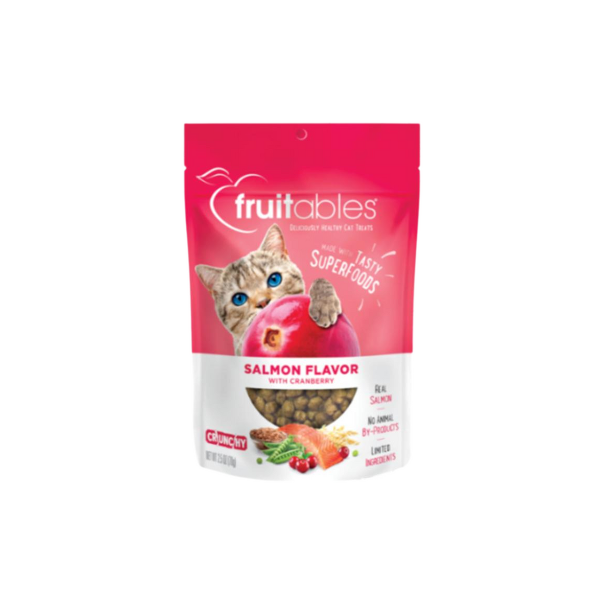 FRUITABLES CAT SNACK SALMÓN Y ARÁNDANOS 70GR – Parceros felinos