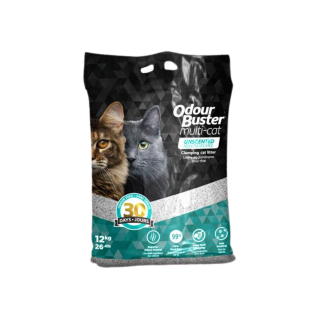 ARENA PARA GATO ODOUR BUSTER MULTI CAT 12Kg – Parceros felinos